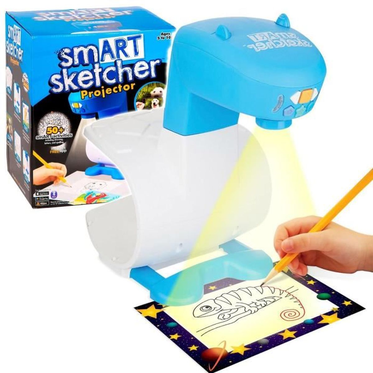 Projecteur de dessin smART Sketcher 50 activités bleu - Cdiscount Jeux ...