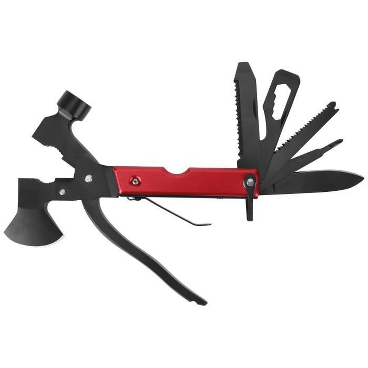 AUN Marteau de hache 15-en-1 Axe Marteau Multifonctionnel Camping ...