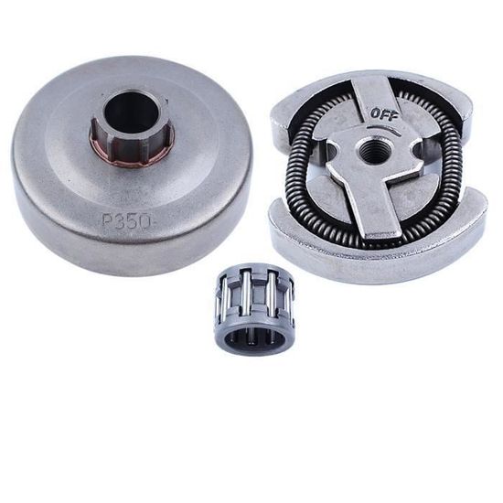 Kit de roulement d'aiguille et tambour d'embrayage pour pièces de scie à chaîne Partner 350 351 ...