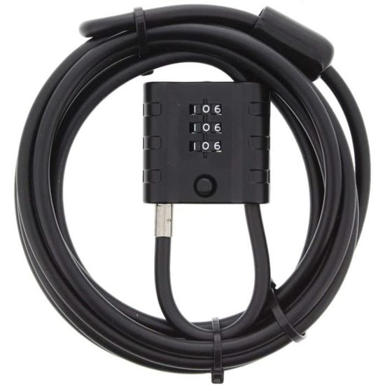BURG-WÄCHTER Cable antivol avec cadenas code, Cable antivol pour vélo ...