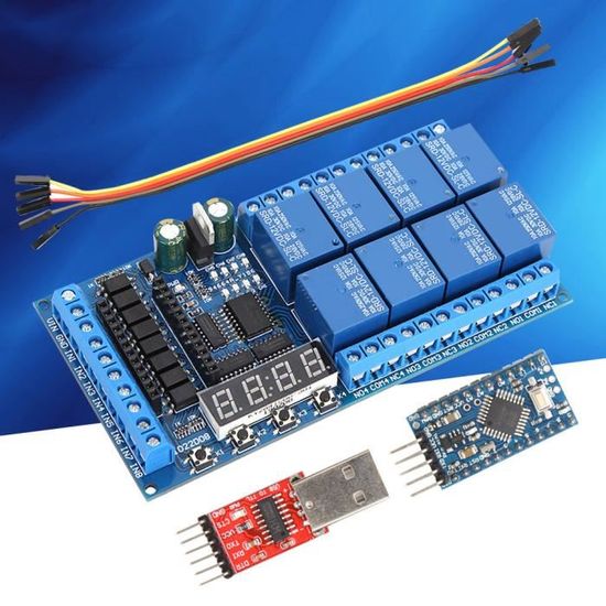 MAG Module de relais Shield Pro Mini PLC 8 canaux DC 12V avec ...
