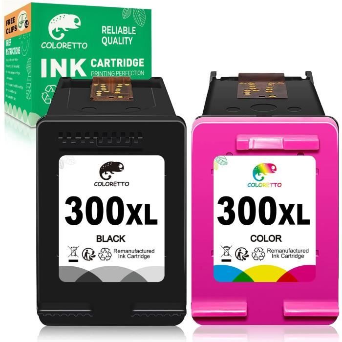 300 XL Cartouches d'encre Remanufacturées pour HP 300XL pour HP ...