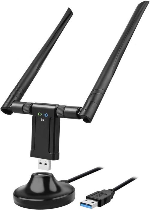 Clé Wifi Puissante 1200Mbps Mini Adaptateur Usb Wifi,Dongle Wifi Double Bande Adaptateur Réseau ...