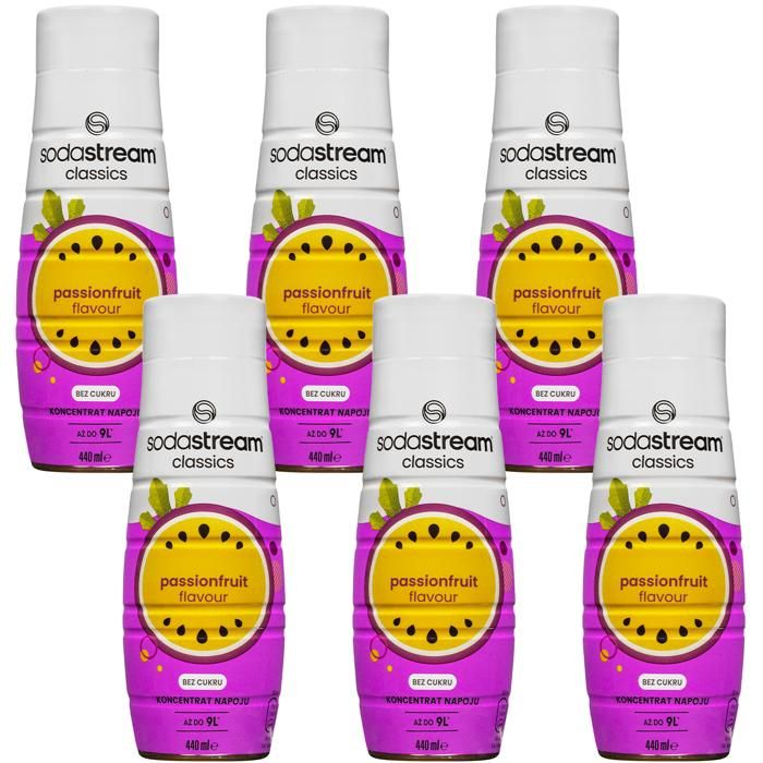 Sirop pour soda - SodaStream - Passionfruit Zero - Sans sucre - 6x440ml ...