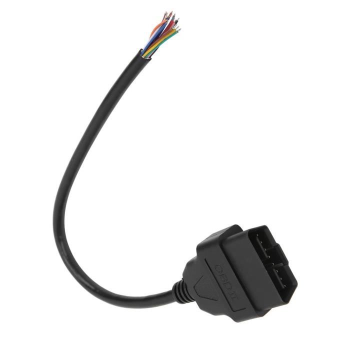 Akozon Prise de connecteur OBD2 Adaptateur de Prise OBD2 Connecteur ...