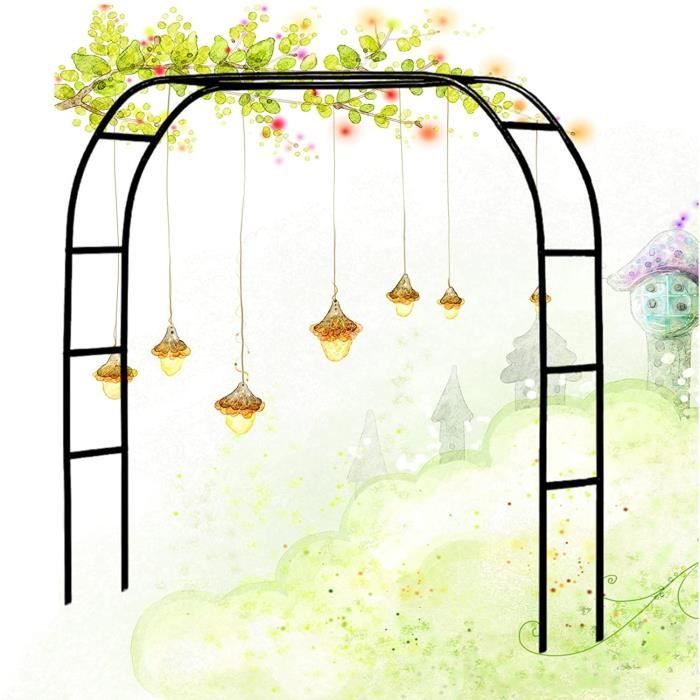 Arceau à rosiers Jardin Treillis Arche en métal Tonnelle de pergola ...