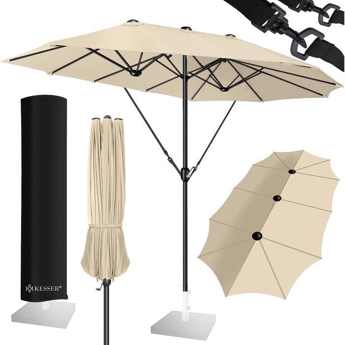 Parasol | Parasol Double avec Housse | Parasol de Jardin | Parasol de ...