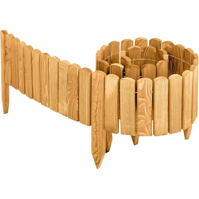 Clôture De Jardin En Bois Bordure Clôture D'Extérieur Barrières De Jardin De Bois Palissade ...