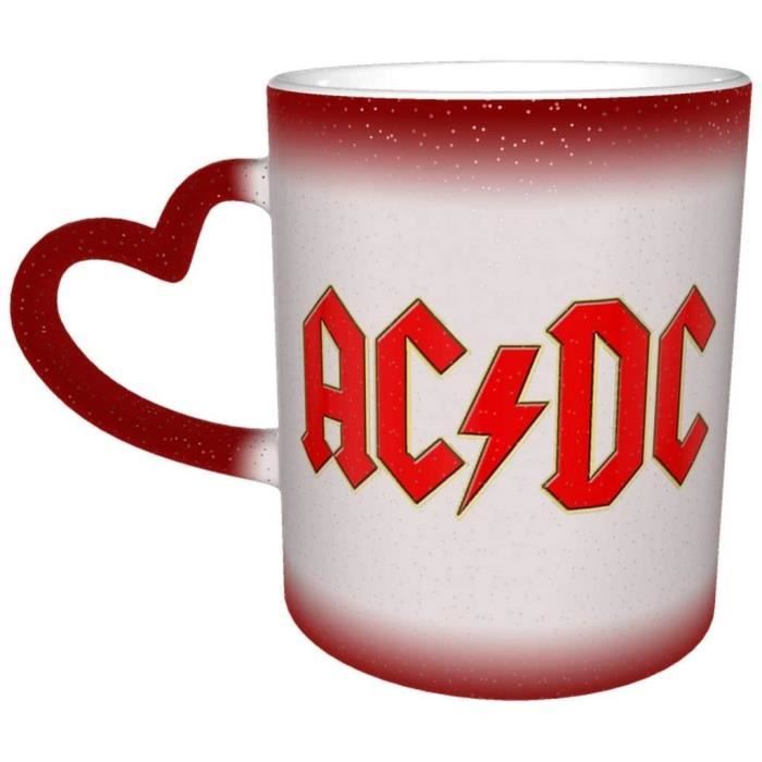 ACDC Logo Tasse à changement de couleur Grand cadeau de Noël Conception ...