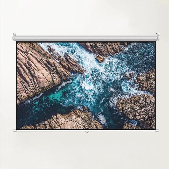 Écran de Projection Portable - 4: 3-16: 9 Écran de Projection Manuel HD ...