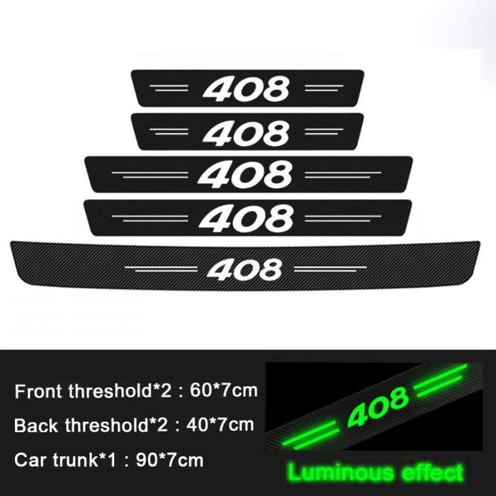 Lumineux pour Peugeot 408 Logo 301 2008 307 107 207 3008 De Seuil De ...