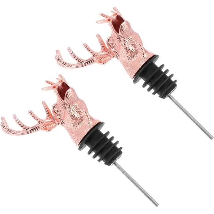 2 Pièces Bec Verseur Tête De Cerf De Bouteilles De Vin Crépine Conique ...