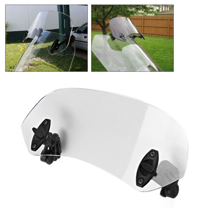 Pare-Brise Moto Transparent Spoiler Pare-Brise Accessoires Déflecteur d ...