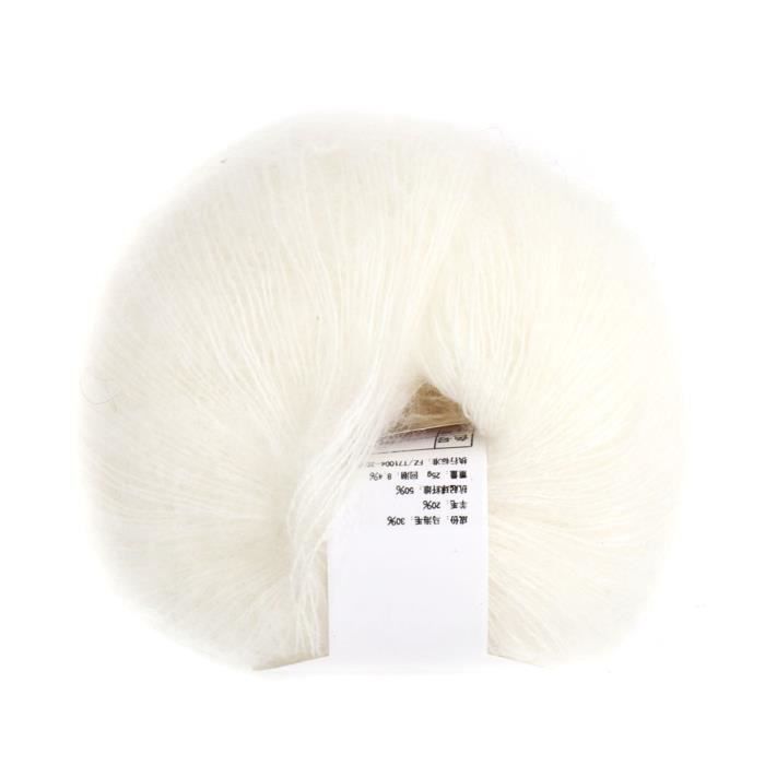 Hililand Angola Mohair Tricot de Fil Long en Laine Mohair Doux d'Angola ...