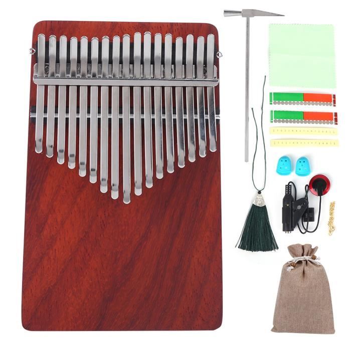 Kalimba Pouce Piano Petit Portable En Bois 17 Doigts Clés Débutant ...