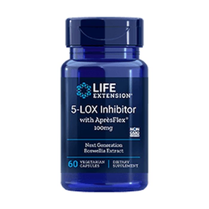 Life Extension, 5-LOX Inhibitor with ApresFlex, 100 mg, 60 Vegetarian ...