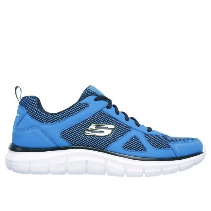 Chaussures de Running - SKECHERS - Track - Bleu - Homme - Régulier ...