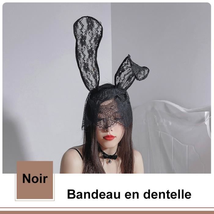 Voile De Dentelle Sexy Bandeau Oreille De Lapin Cosplay Bandeau Sexy