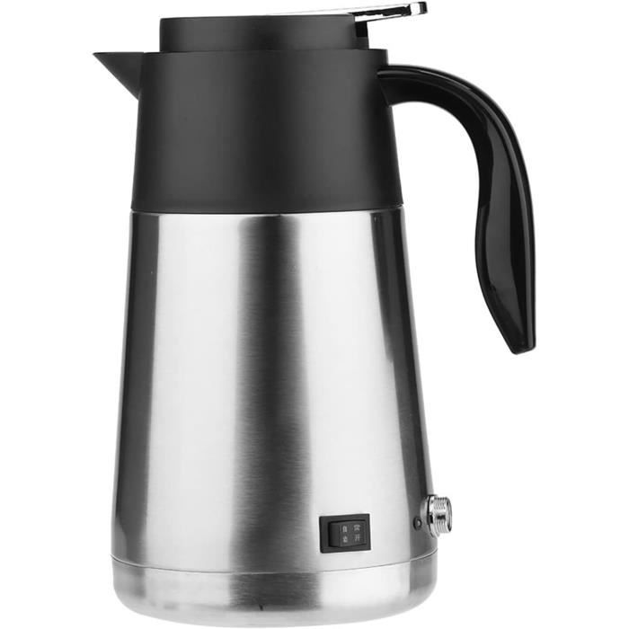 Bouilloire électrique, 1300 ml 12-24 V portable grande capacité voiture camion bouilloire ...