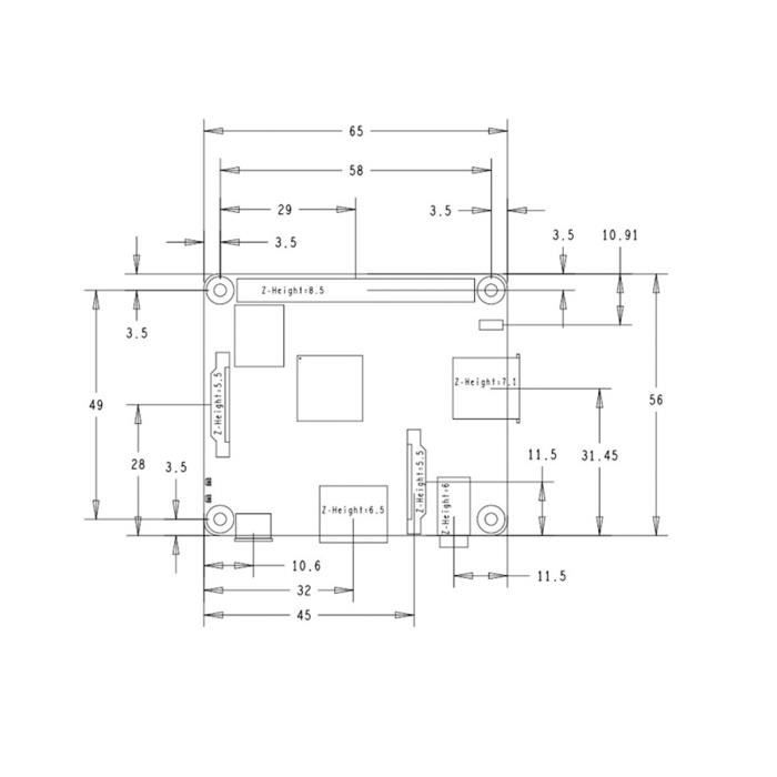 Pour 3A + 512 Mo de RAM WiFi + Carte de DéVeloppement Python BT + Carte ...