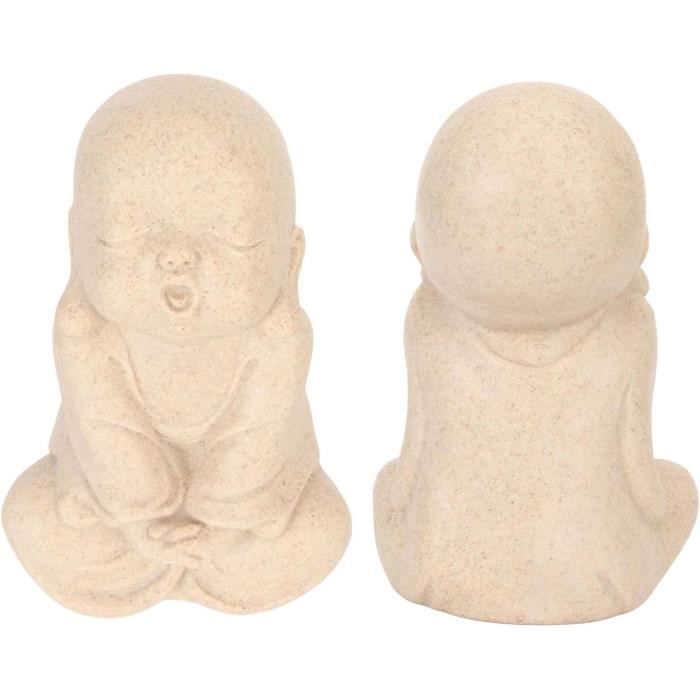 Statue De Moine Bureau Bouddha Mignon, Petite Décoration De Salon De ...