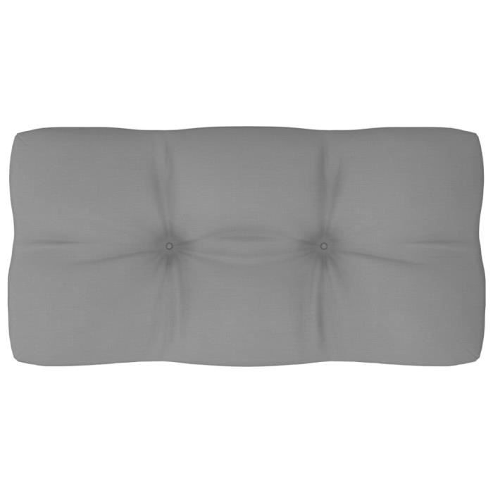 (314463)Coussin de canapé palette Gris 80x40x12 cm LIS - Cdiscount Maison