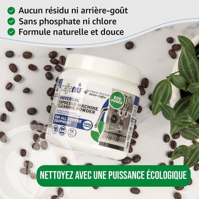 Poudre Nettoyante pour Machine à Café 450g.Accessoires Barista ...