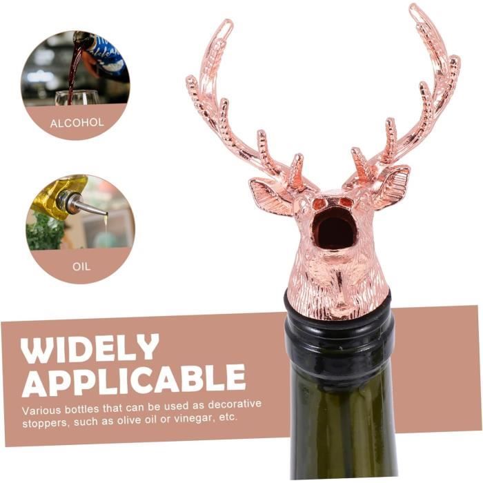 2 Pièces Bec Verseur Tête De Cerf De Bouteilles De Vin Crépine Conique ...