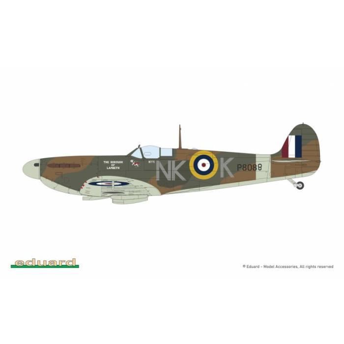 Maquette Avion - EDUARD - Spitfire Mk.iia - 1:48 - Weekend Edition ...