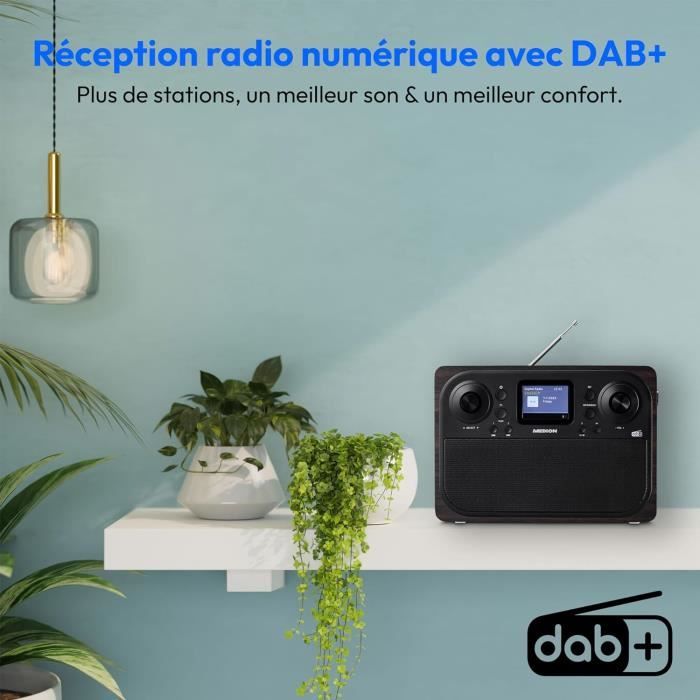 MEDION P66700 Dab+ Radio Radio-réveil Dab Plus FM - Cdiscount TV Son Photo