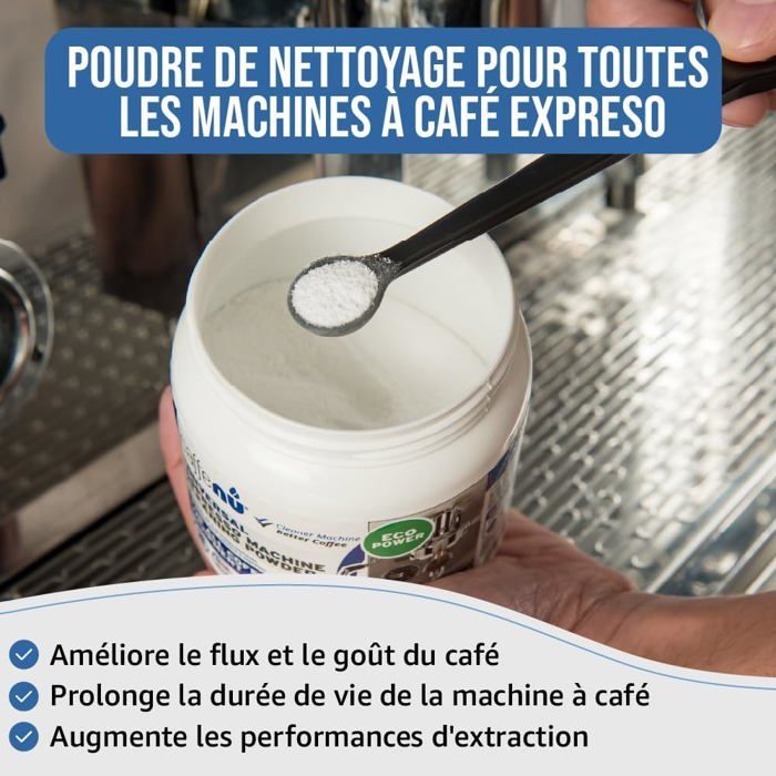 Poudre Nettoyante pour Machine à Café 450g.Accessoires Barista ...