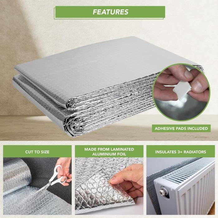 Réflecteur Radiateur - 5M X 60Cm Isolant Thermique Derrière Radiateur ...