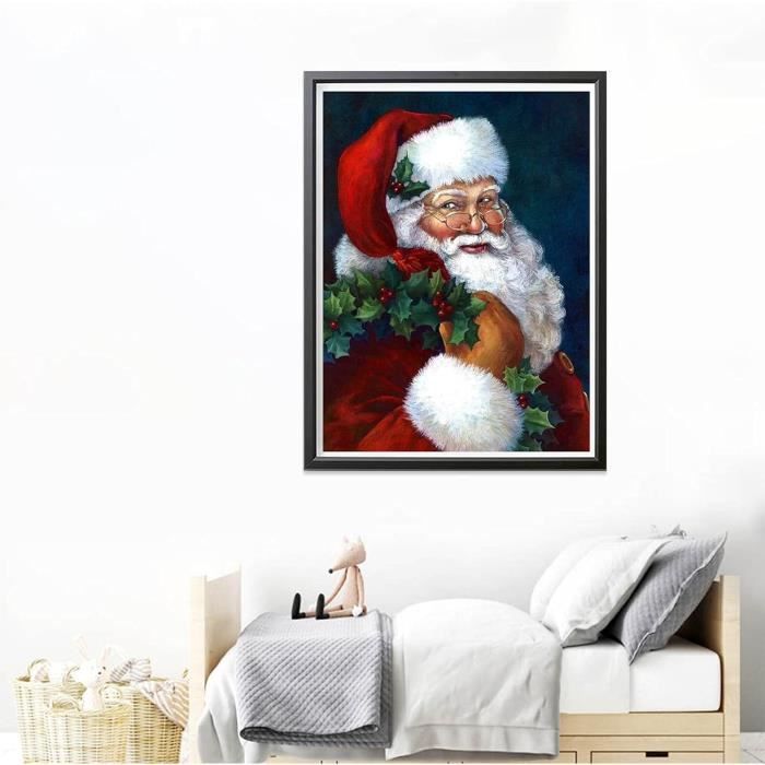 Diy 5D Christmas Diamond Painting Santa Claus Complet Accessoires, Le ...