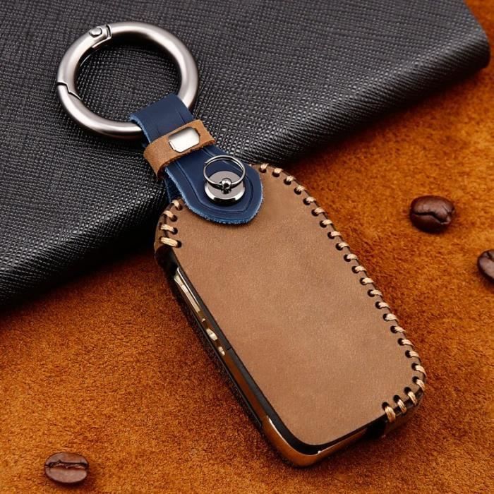 Housse de protection en cuir pour clé de voiture, pour Roewe RX5 i6 ERX5 i5 RX8 RX3 pour MG MG6 ...