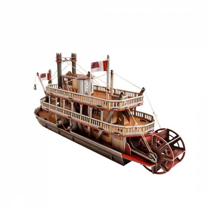 UMBUM 3D Puzzle Innovant - Le Bateau à Vapeur - La Série Wild West par ...
