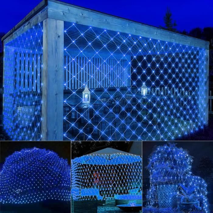 Filet Lumineux Solaire Extérieur, 2 M X 3 M 192 Leds Guirlande ...