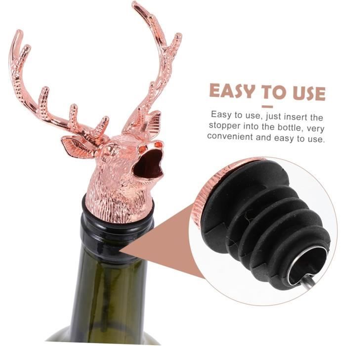 2 Pièces Bec Verseur Tête De Cerf De Bouteilles De Vin Crépine Conique ...