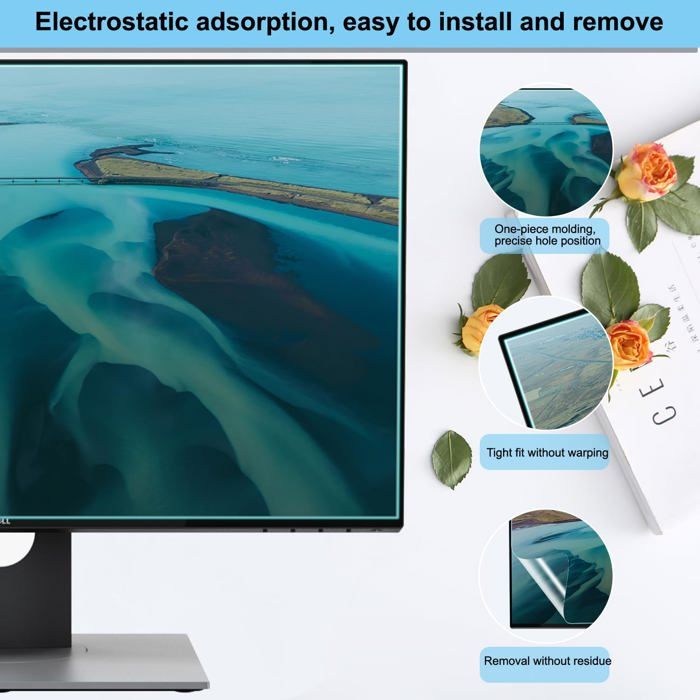 Protection D'écran Premium pour Ordinateur/Moniteur 23.8 Pouce 16:9,HD ...