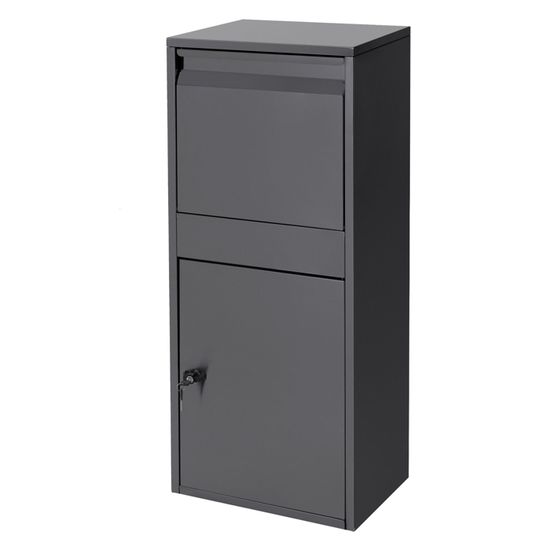 ML-Design Boîte à Colis en Acier Galvanisé Anthracite 41x103x38 cm Sur ...