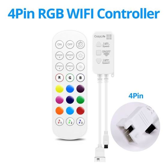 Contrôleur RVB uniquement - 1m - Bande lumineuse néon LED intelligente ...
