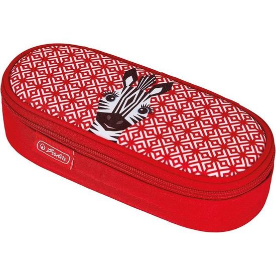 Trousse - HERLITZ - Cute Animals Zebra - Rouge - Blanc et noir - Enfant ...