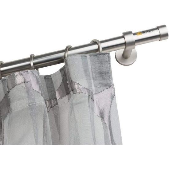 InCasa Tringle a Rideaux O 28 mm, L. 320 cm. en Acier satine Complet - Cdiscount Maison
