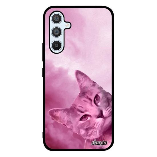 Coque en silicone Samsung A54 chat nuage metal rigide ciel matou animal ...