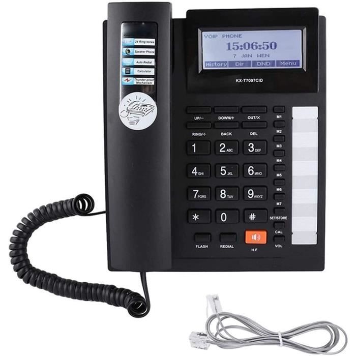 Téléphone Fixe Fixe Téléphone Fixe Ensemble D'extension De Gros Boutons ...
