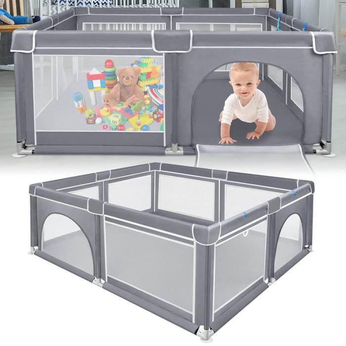 YUENFONG Parc pour bébé - Grand terrain de jeu de sécurité - Grille de ...