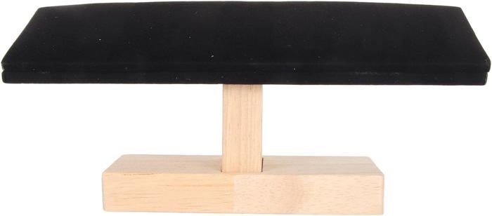 Support De Bracelet, Présentoir En Bois Massif, Flanelle Noire, Bijoux ...