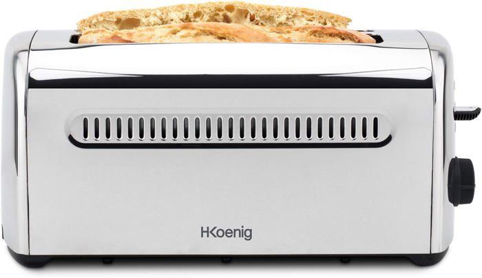 Grille Pain Toaster Spécial Baguette 2 Tranches Toas32 Fentes Larges ...