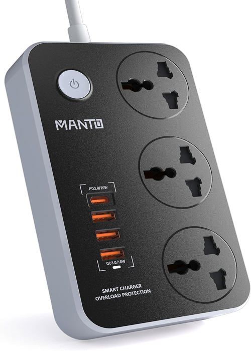 Multiprise Avec Usb, Multiprise Usb C Avec 3 Ac Prises Et 3 Usb A Et 1 ...