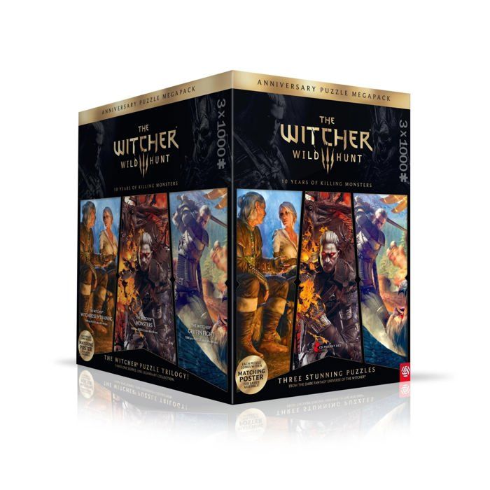 The Witcher 3 Anniversary Puzzle Trilogy - Cdiscount Jeux - Jouets