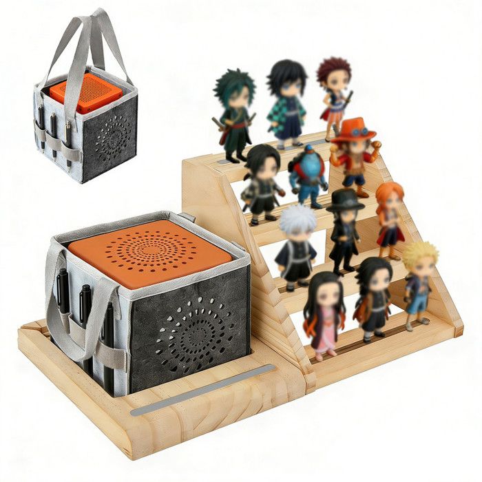 Étagère Tonies pour Toniebox, Design Magnétique 4 Niveaux, avec Sac de ...